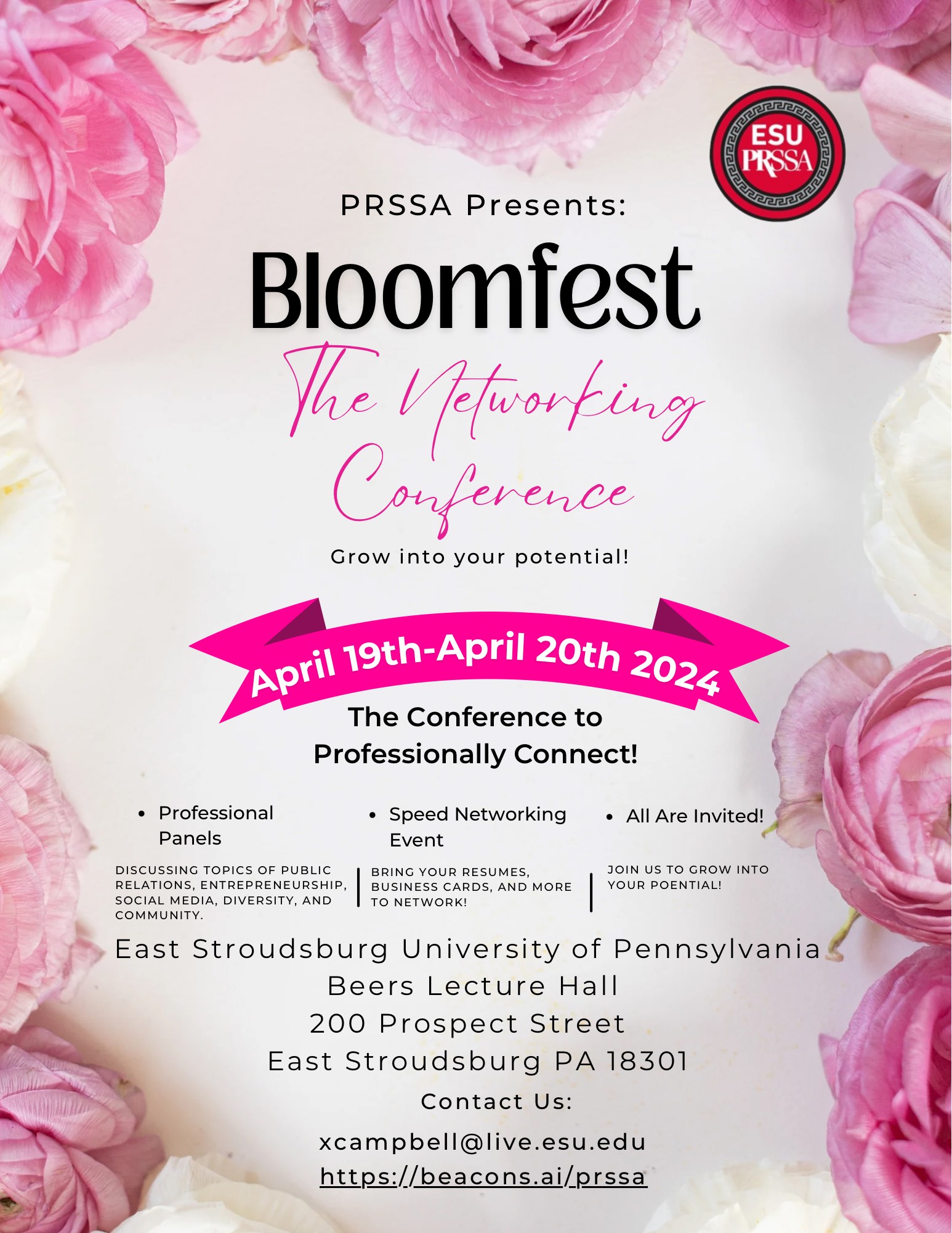 A Preview Into PRSSA’s First District Conference: Bloomfest